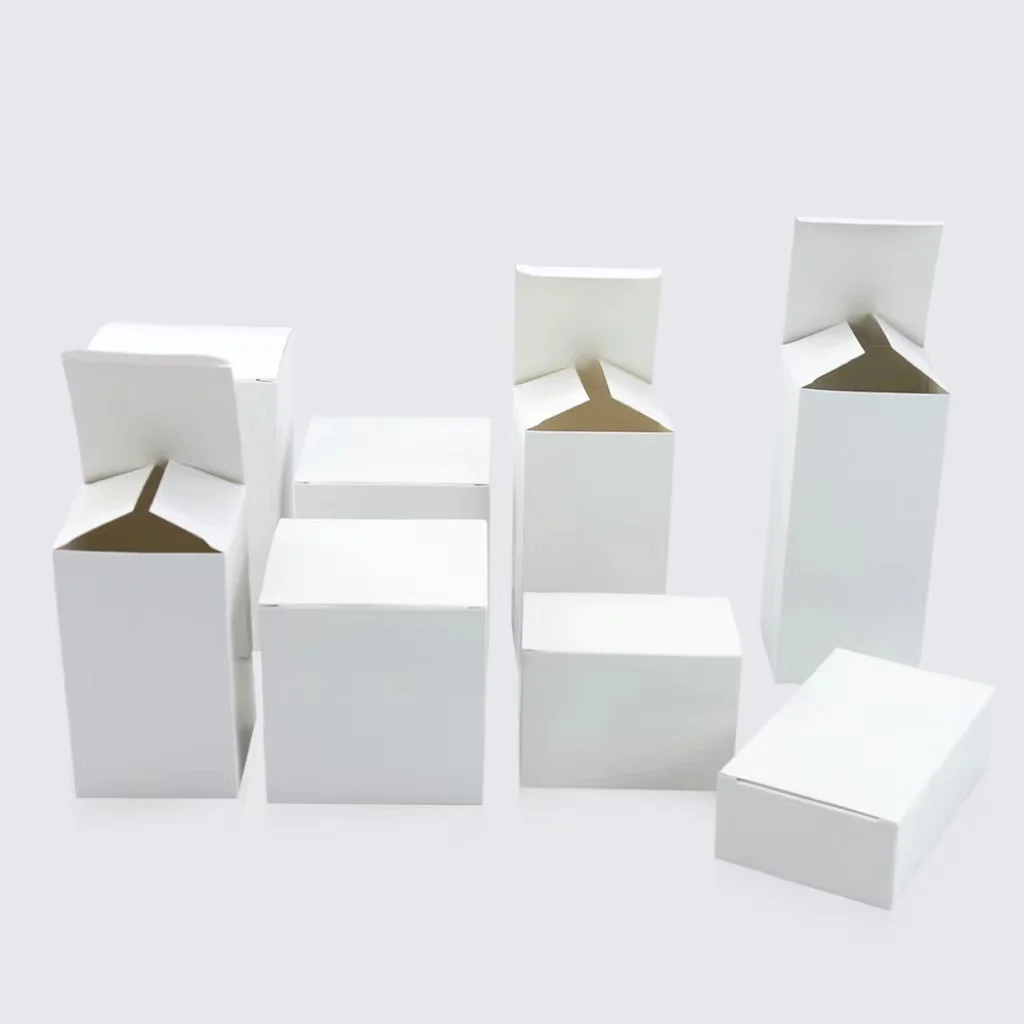 Customized Product Packaging Small White Cardboard Paper Box With ...