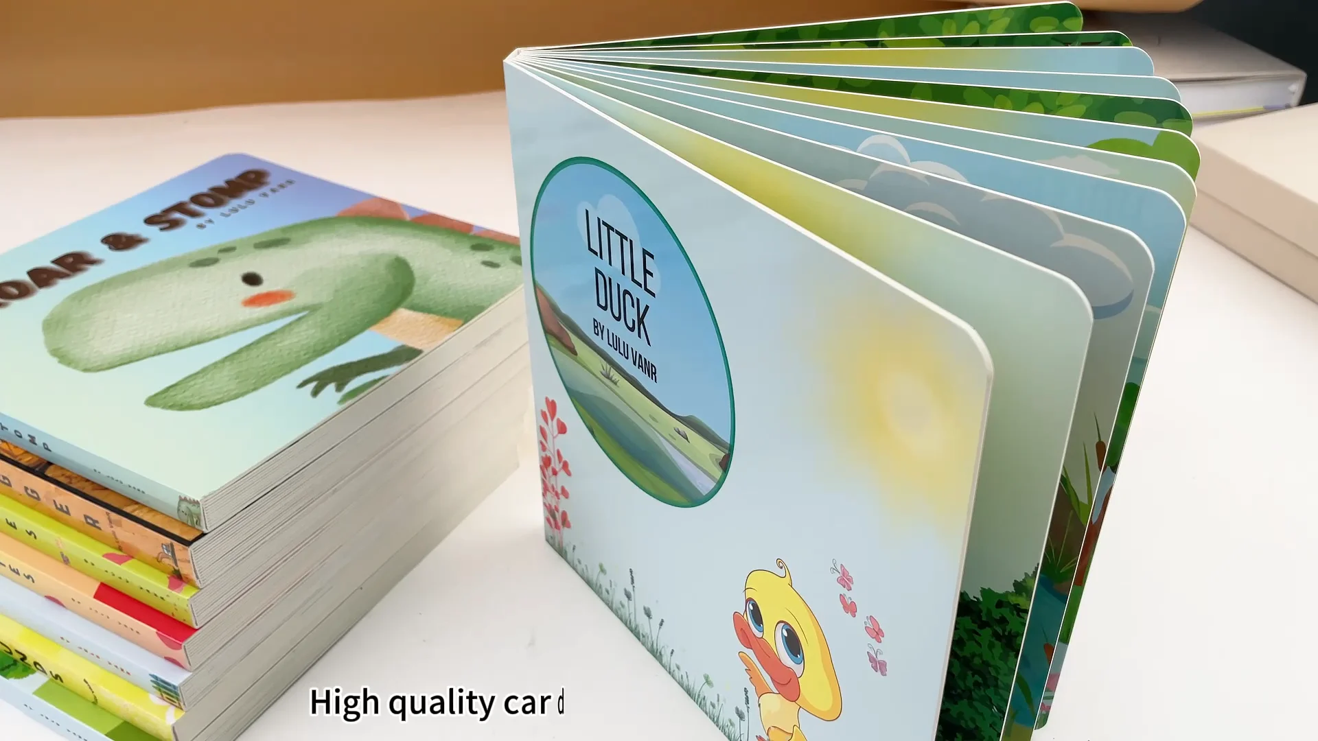 Custom Children's Board Book Printing Coloring Cardboard Book For Kids ...