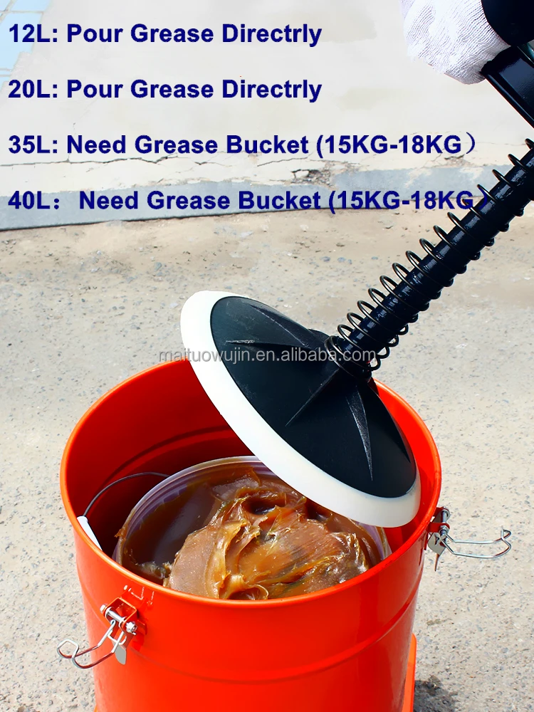 High Pressure Pneumatic Lubricator Pump Grease Machine 12L 20L 40L Air ...