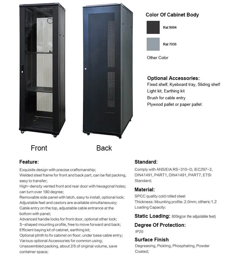 Ea Network Rack Cabinet 42u Network Cabinet Drawer Network Cabinet ...
