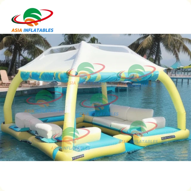 Inflatable Party Bana Platform Inflatable Floating Rest Bar Floating ...
