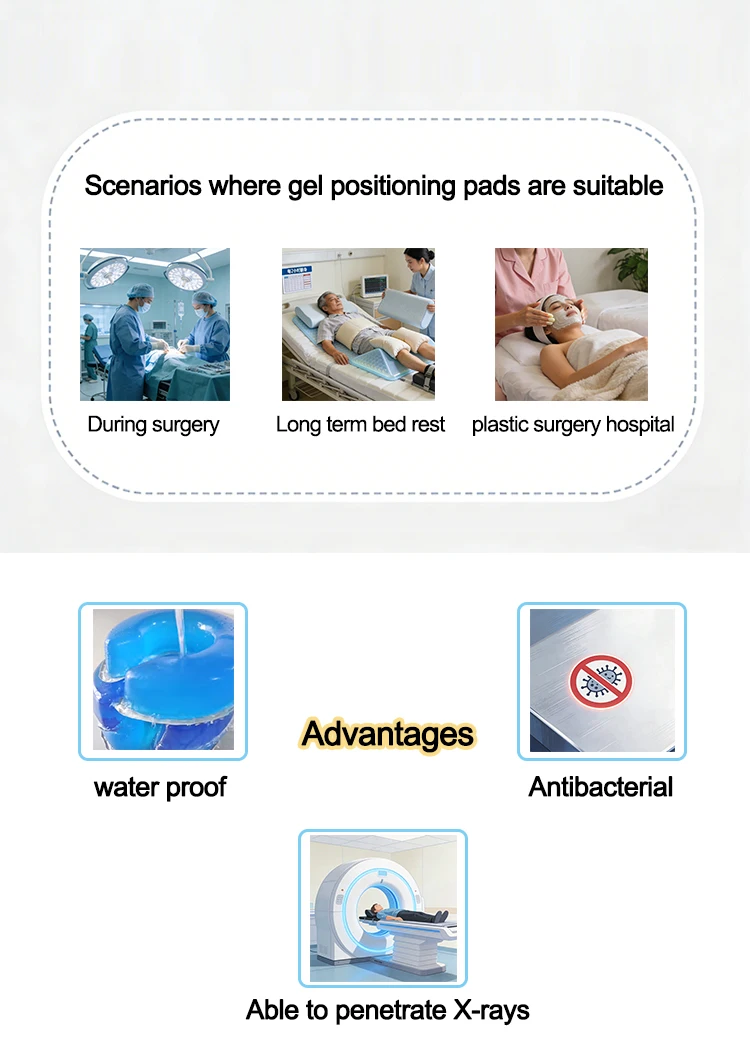 Operating Table Surgical Prone Positioning Polymer Gel Head Positioner ...