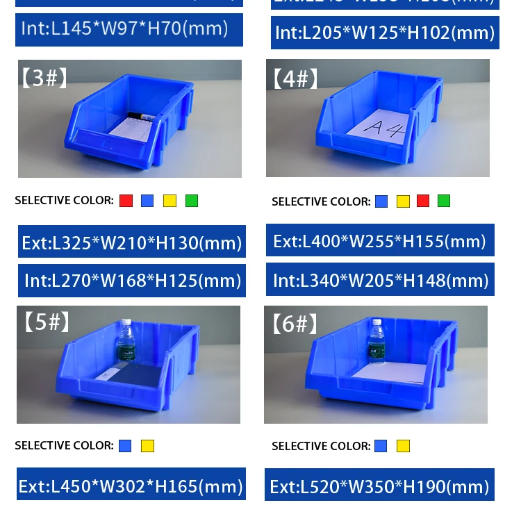 Warehouse Stackable Organizer Box Storage Bins Bolt Plastic Box ...