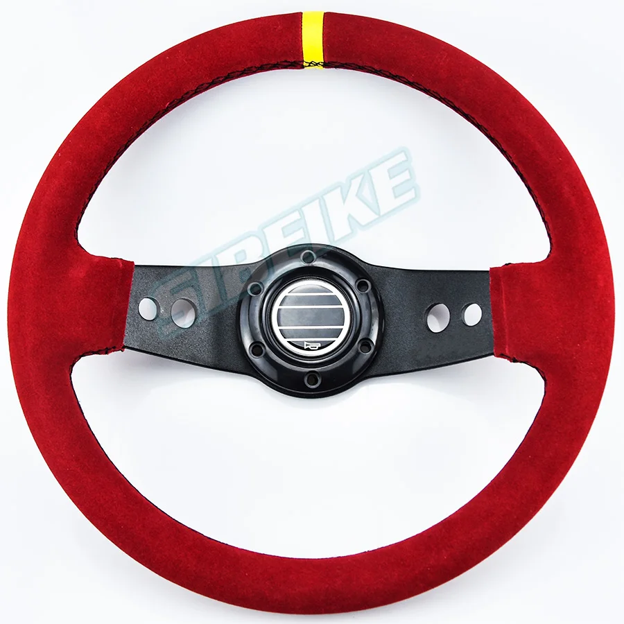 Custom 13inch Jdm Racing Sports Steering Wheel 330mm Suede Leather ...