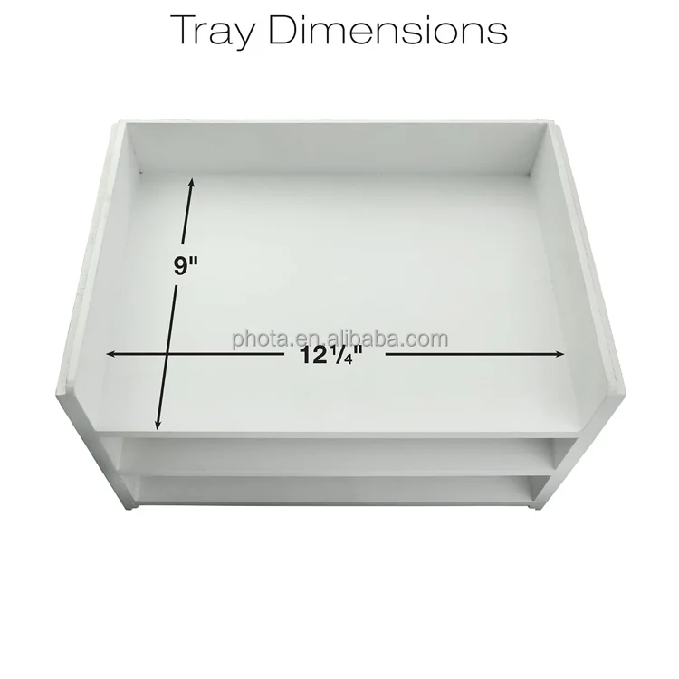 Wooden Stackable Letter Tray: Desktop Organizer For Files,Folders ...