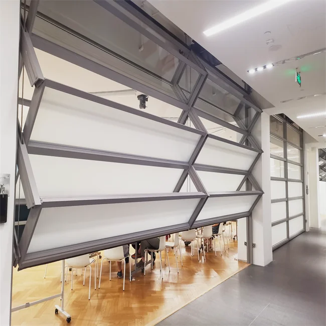Automatic Lift Partition Walls Folding Retractable Upward Acoustic Vertical Glass Walls ...