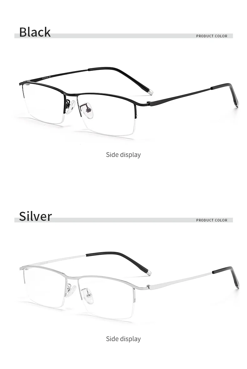 85148 Pure Titanium Spectacle Frames Eyewear Full Rim Titanium Ultra ...
