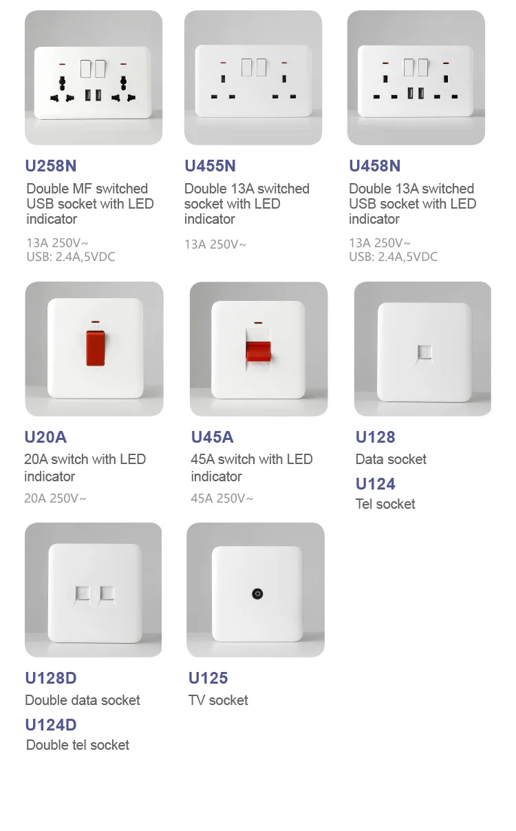 Oem Africa Switched Socket 15a Bs Uk British Standard Mf Socket Multi ...
