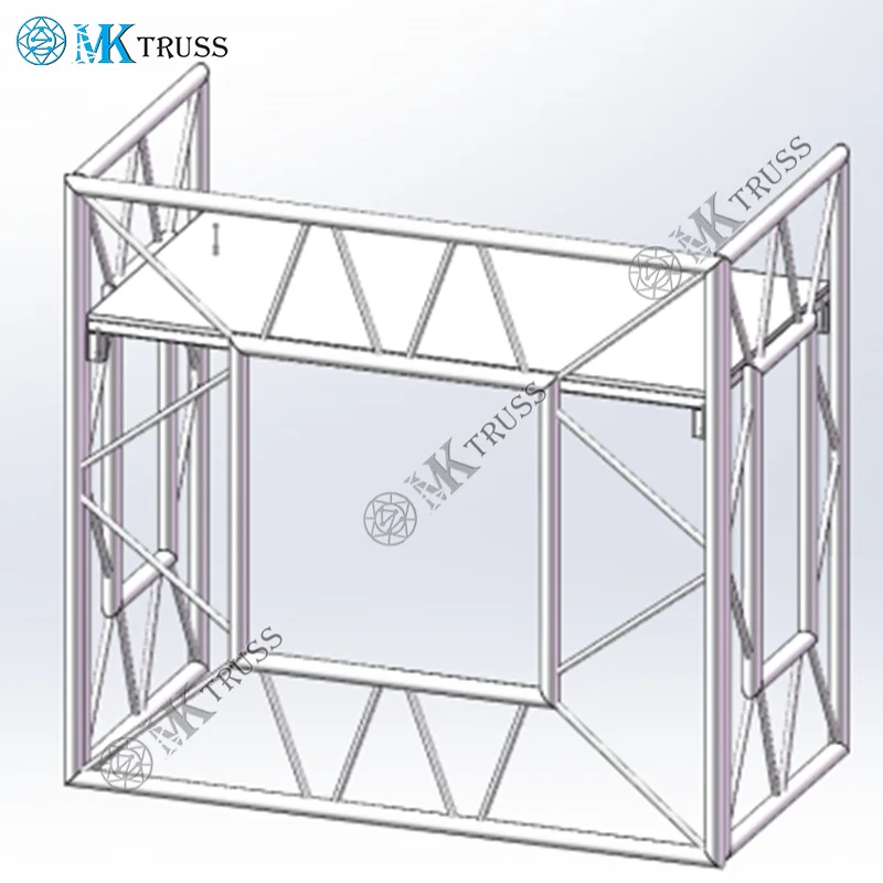 Hot Sale Outdoor Design Aluminum Truss Mobile DJ Table