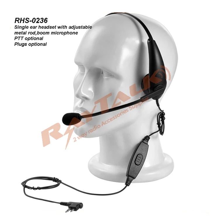 Rj45 Or Rj11 Connector Two Way Radios Headset Call Center Headset With ...