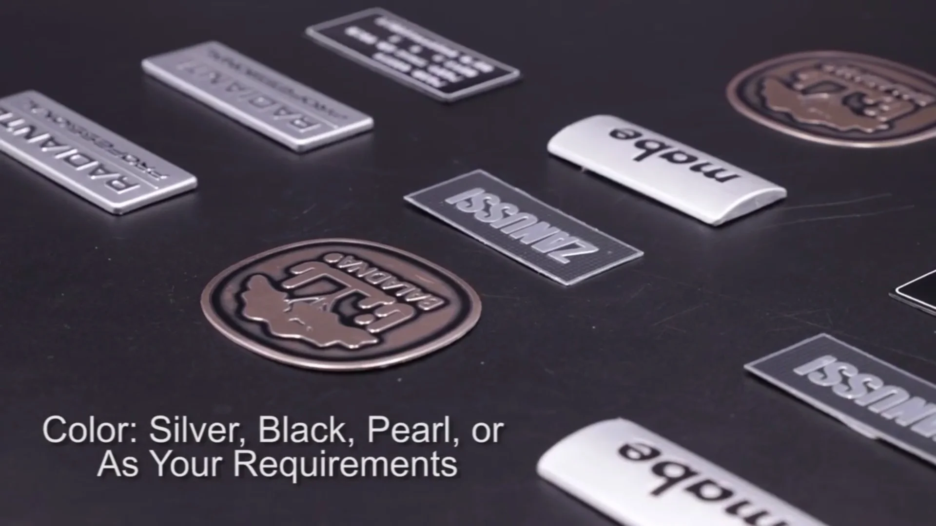 Personalized Design Metal Logo Embossing Metal Nameplate With Your Own ...