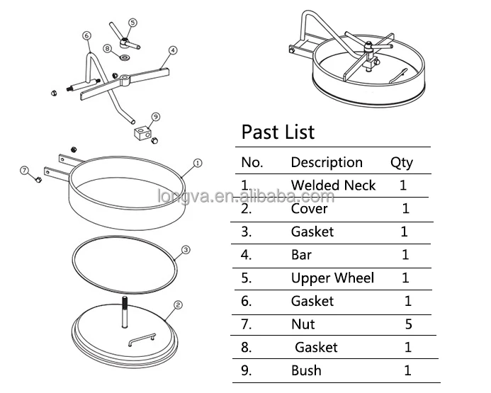 Sanitary Oval Tank Manways 430x330 Pressure Manhole Covers