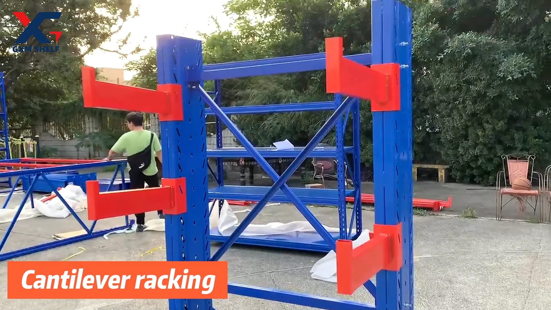 Medium Cantilever Rack Lumber Storage Cantilever Single Rack Outdoor ...