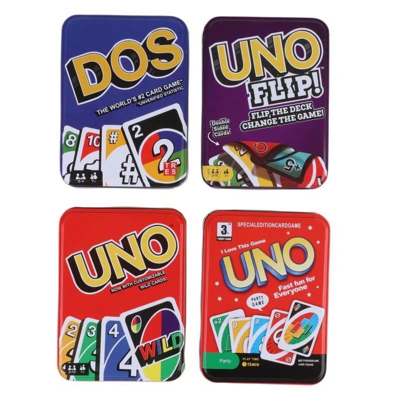 Unos Flip Dos H2o Wild Phase 10 Cards Game In Storage Tin Box Cartoon ...