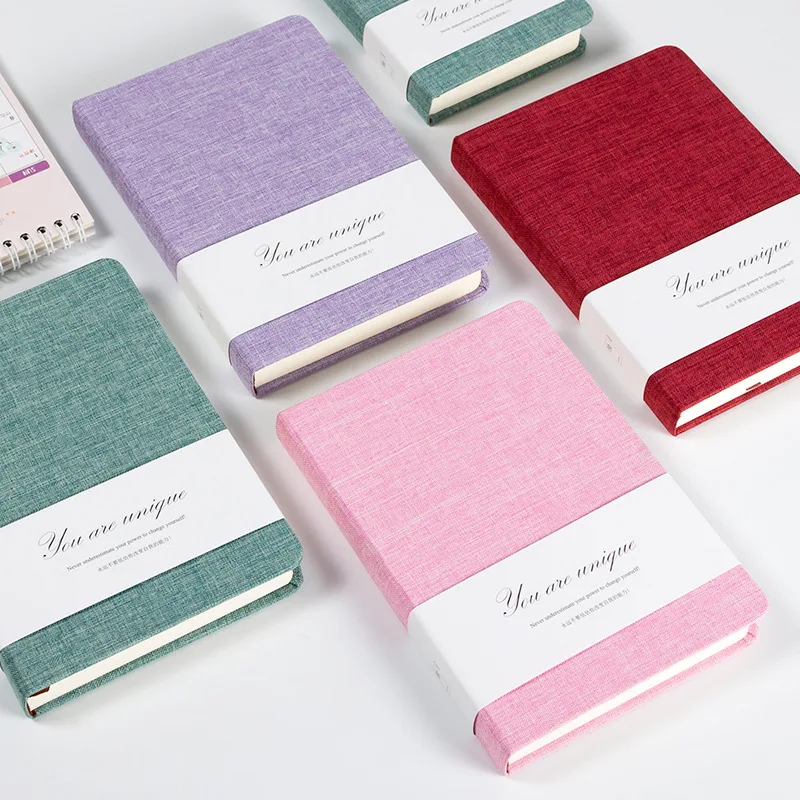 Custom Hardcover Diary - A5 Linen Fabric Cover Journal
