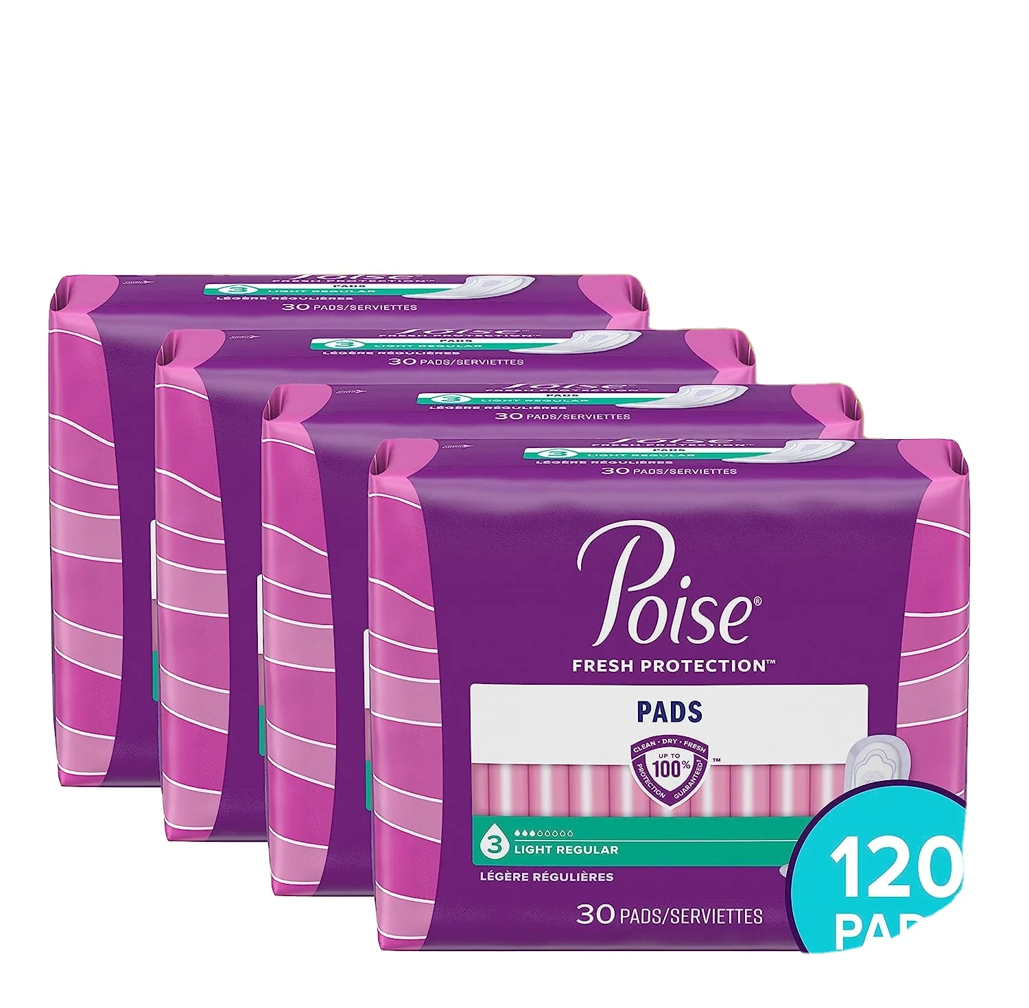Poise Incontinence Pads & Postpartum Incontinence Pads,6 Drop Ultimate ...