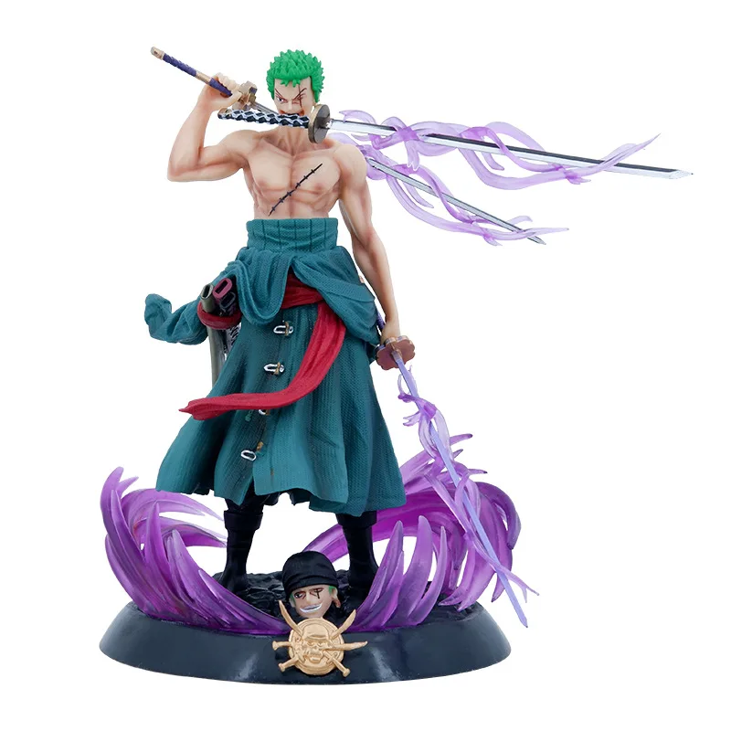 HUAYI One Pieced Action Figures Demon Slash Zoro Demon Wind Leg Sanji ...