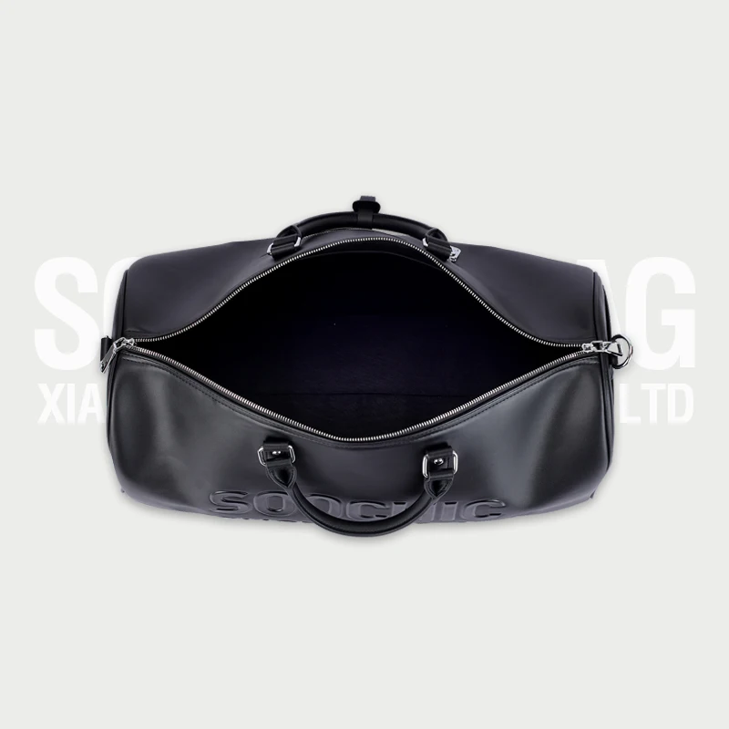 Customized Leather Duffel Bag - Unisex & Logo Embossing