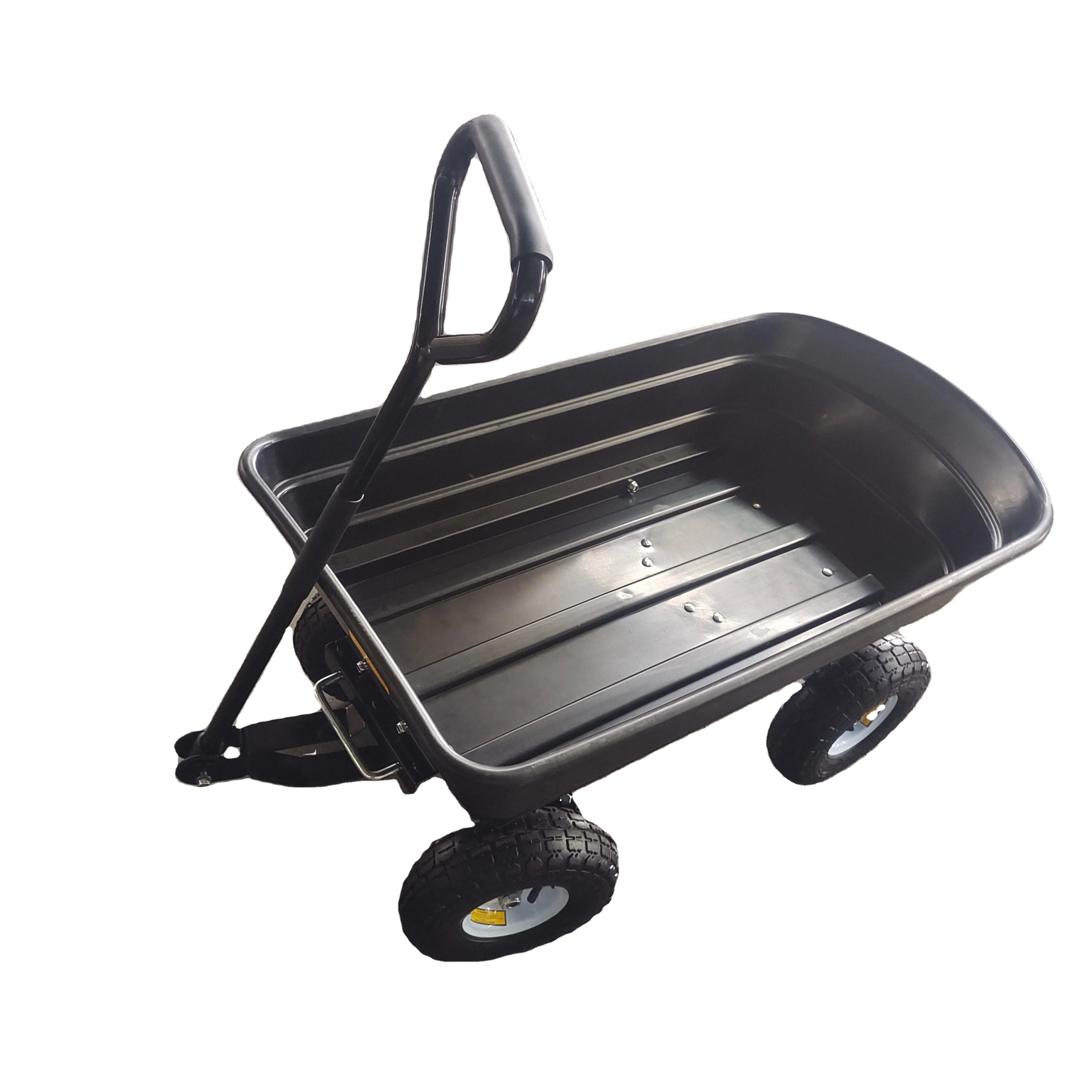 Tilting Bucket Wheelbarrow with 4 wheels and handle| Alibaba.com