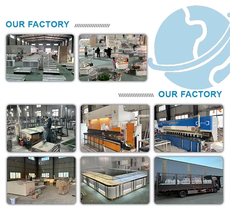 Glass showcase Table Jewelry Counter One Piece Counter Top Movable ...