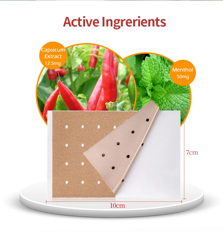Oem Service Analgesic Capsicum Plaster Health Care Hot Chili Plaster ...