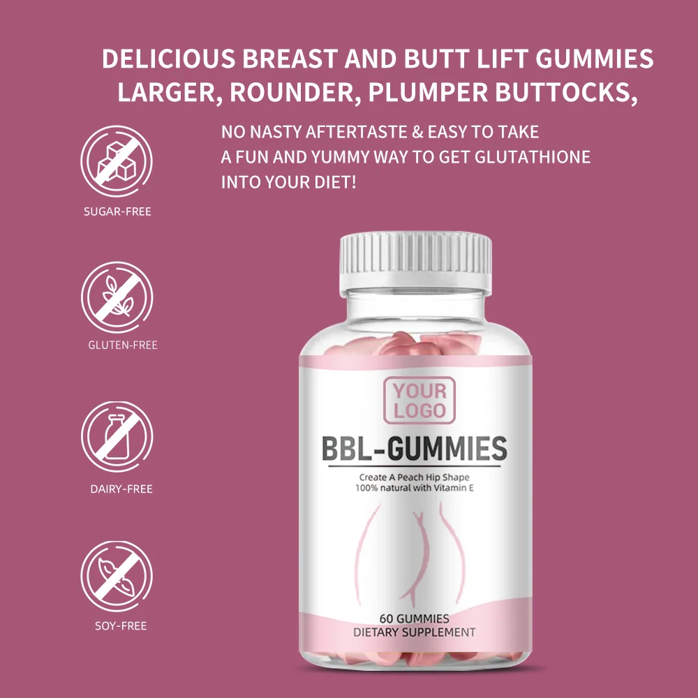 Custom Private Label Oem Gummies Pour Les Fesses Hip And Butt Enlargement Bears Vitamin Bbl ...