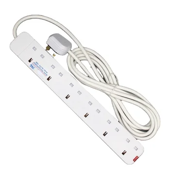 New 6 Way Electrical Power Extension Lead Socket - Buy Universal Uk ...