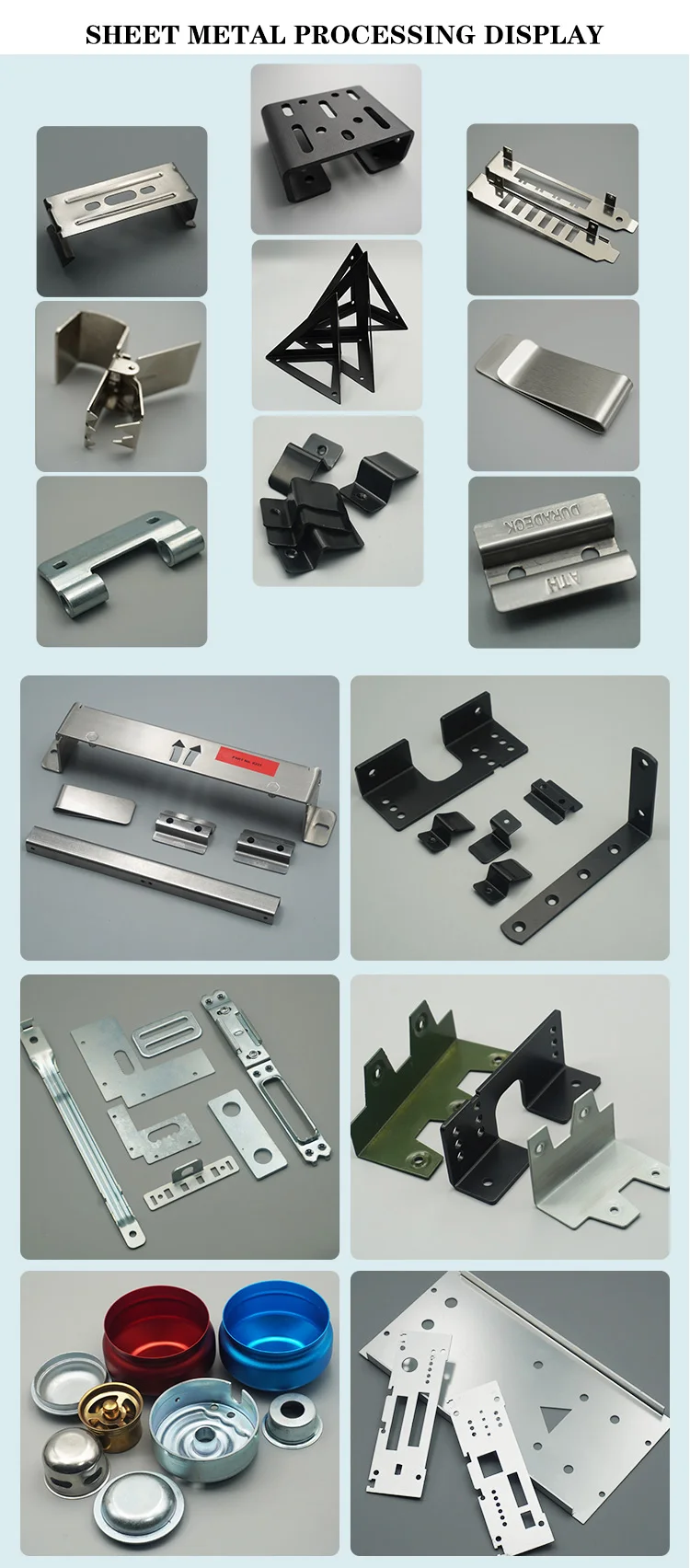 Custom Metal Stamping Spraying/galvanizing Processing Sheet Metal Fabrication - Buy Sheet Metal ...