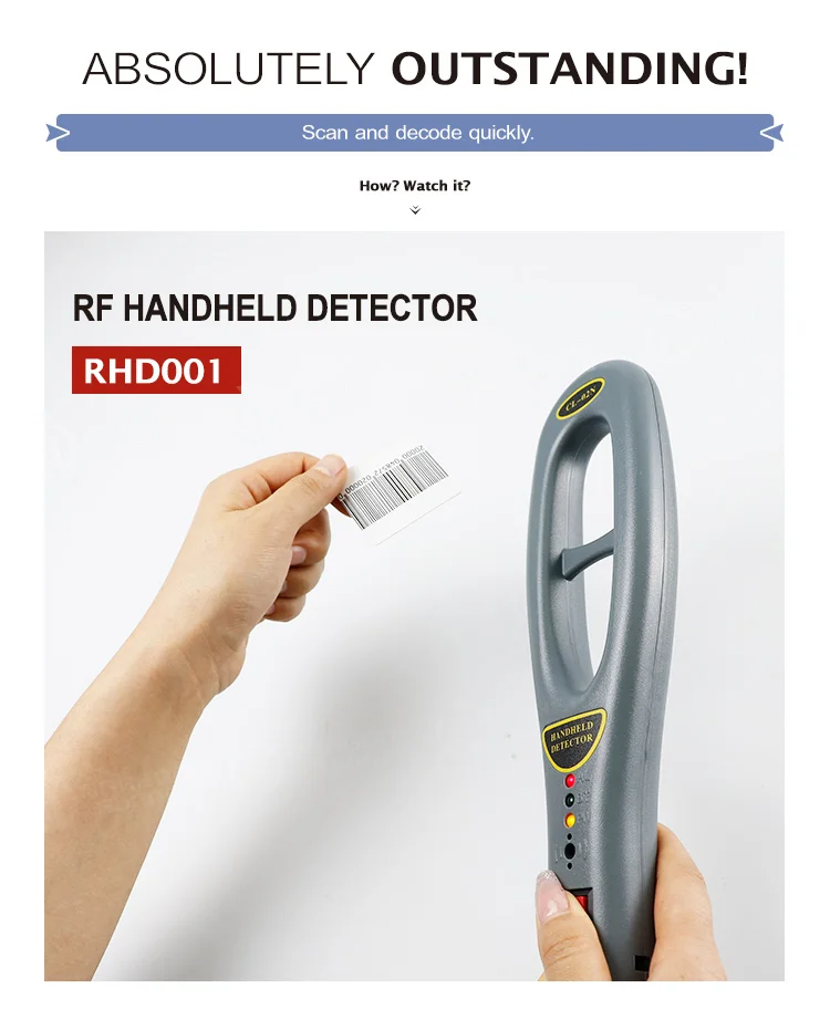 Factory Outlet 8.2MHz Handheld Rf Eas Tester Eas Detector Anti-Theft ...