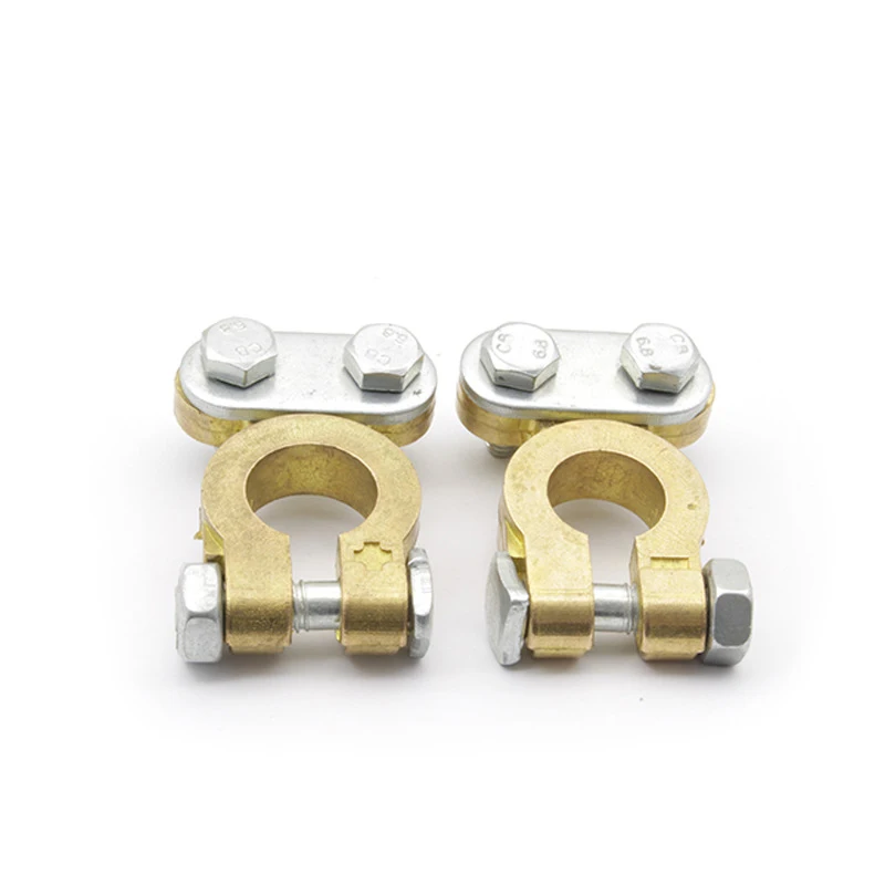 Pure Copper Car Battery Terminals Kit Battery Power Connectors Terminal ...