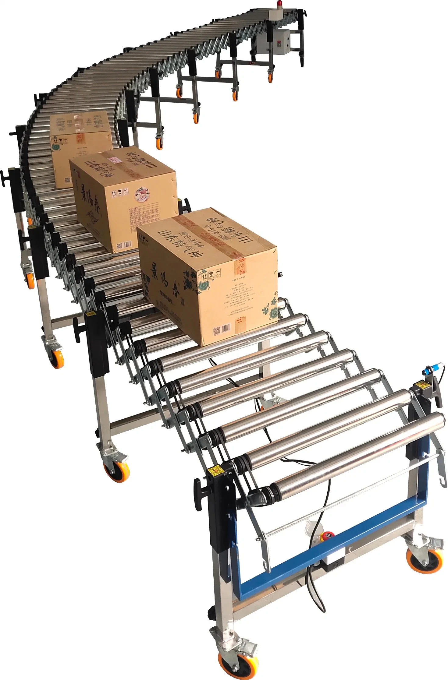 Sentao Flexible Telescopic Motorized Roller Conveyor - Buy Roller ...