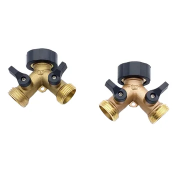 Wholesale Washing Machine Hose Y Connector Hose Splitter Brass Garden ...
