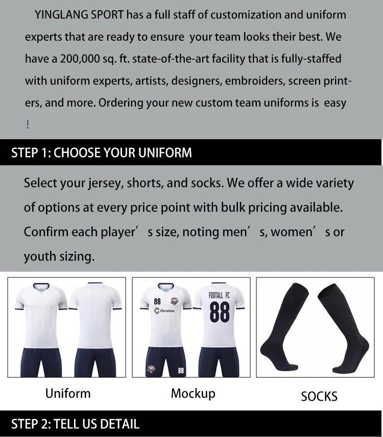 Custom Soccer Uniform Sublimation Custom Soccer Uniform Kits Jersey Set ...