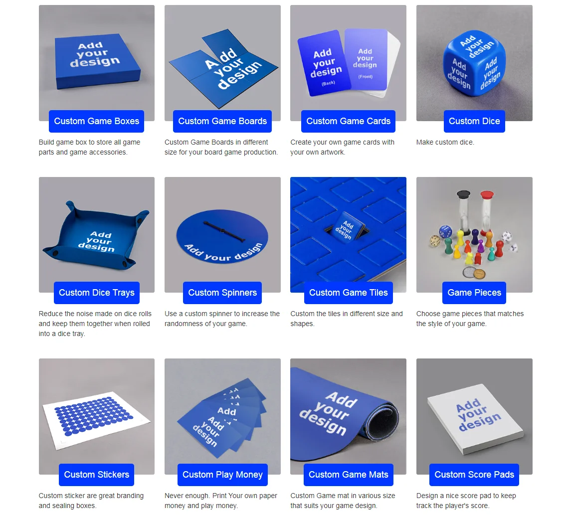 Custom Printing Design Manufacturer Wholesale Adult Kids Board Games ...