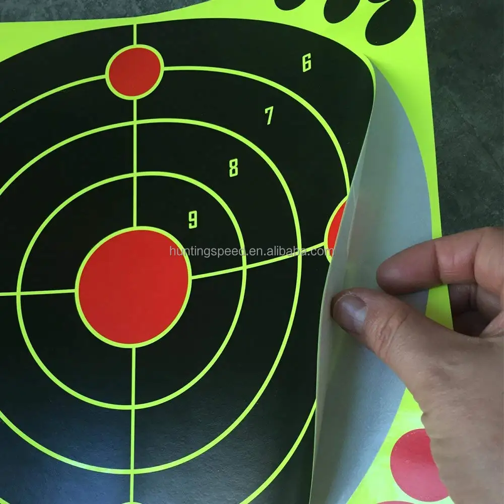 12 Inch X 12 Inch Self Adhesive Splatter & Reactive Shooting Targets ...