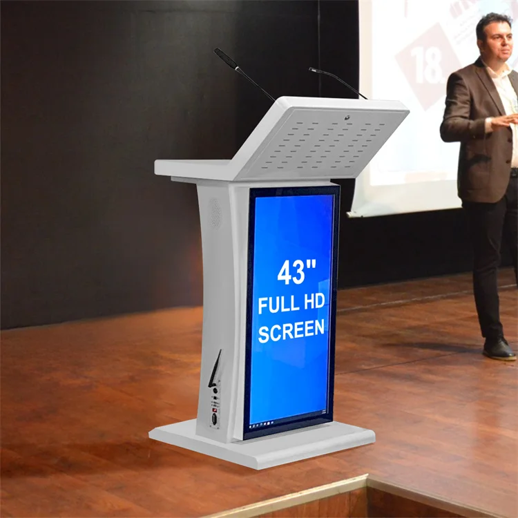 School Classroom Furniture Teacher's Lectern Table For Presenter Iot ...