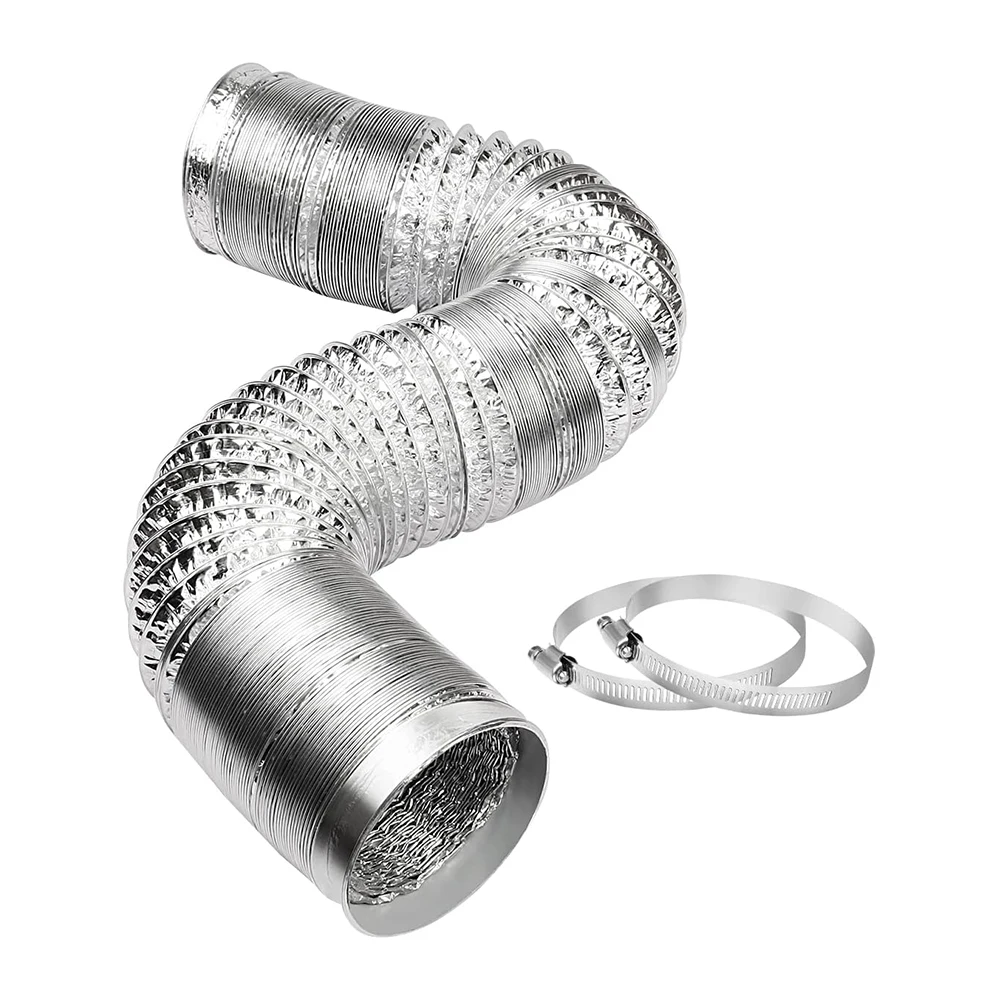 Lakeso Aluminum Pipe Aluminium Foil Flexible Duct Pipe Air Vent Air ...