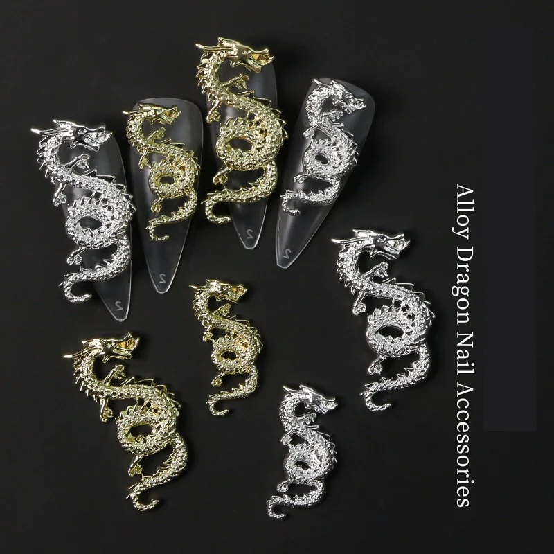 4 Types New Design Dragon Loong Chinese Dragon Silver Gold 2 Colors ...