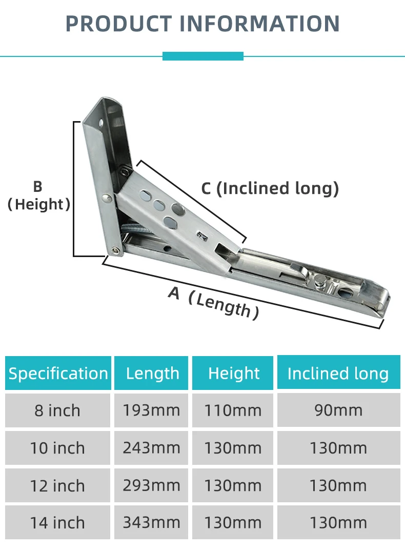 90 Degree Wall Mounting Corner Bracket - Stainless Steel