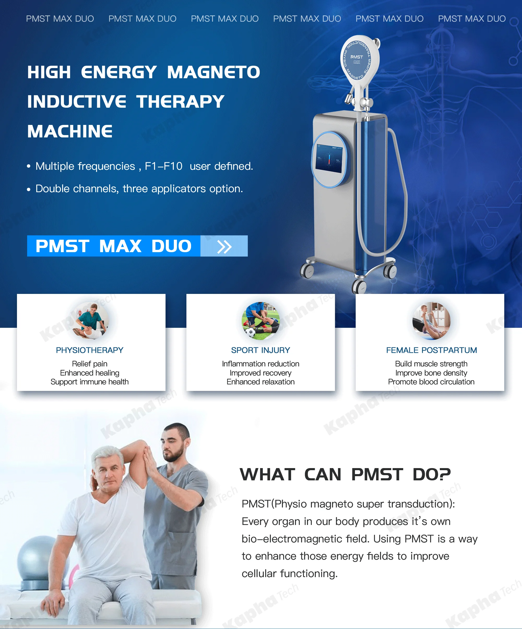 Newest Machines Pemf Pulsed Electromagnetic Field Therapy Device ...