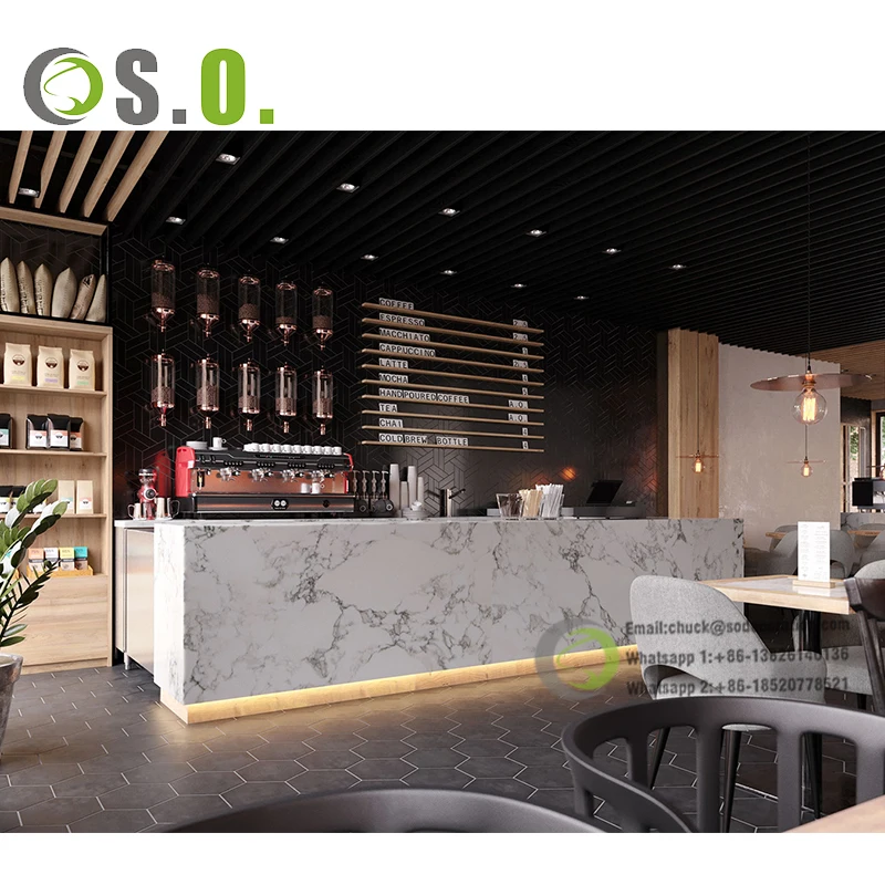 Modern Coffee Shop Designs Ideas Creative Cafe Display Solution ...