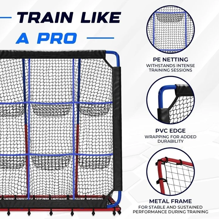 Softball Nets for Batting and Pitching, Multi Use Baseball Bounce Back ...