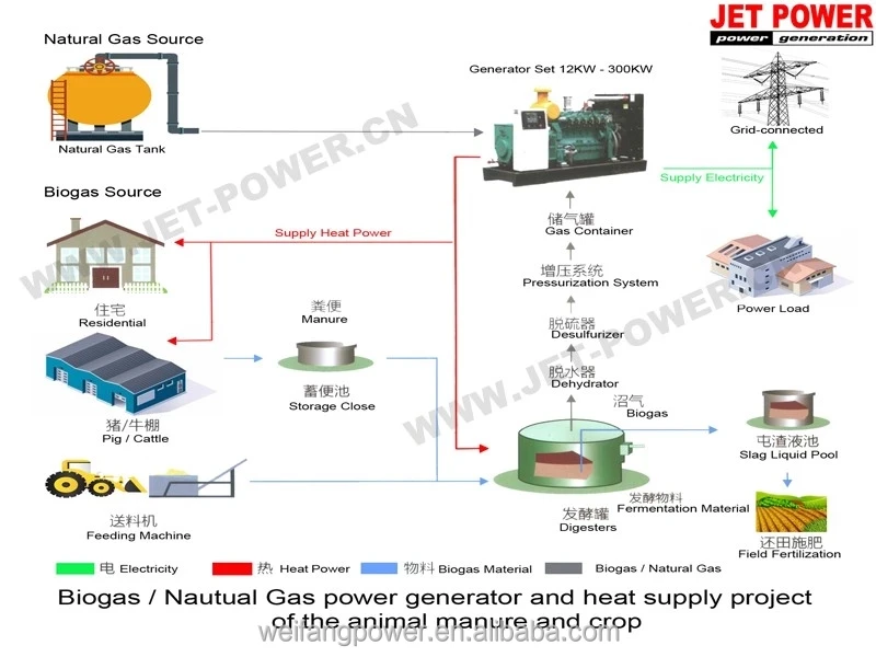 Methane Gas Generator 200kw By Sinotruck Steyr Engine With Chp System ...