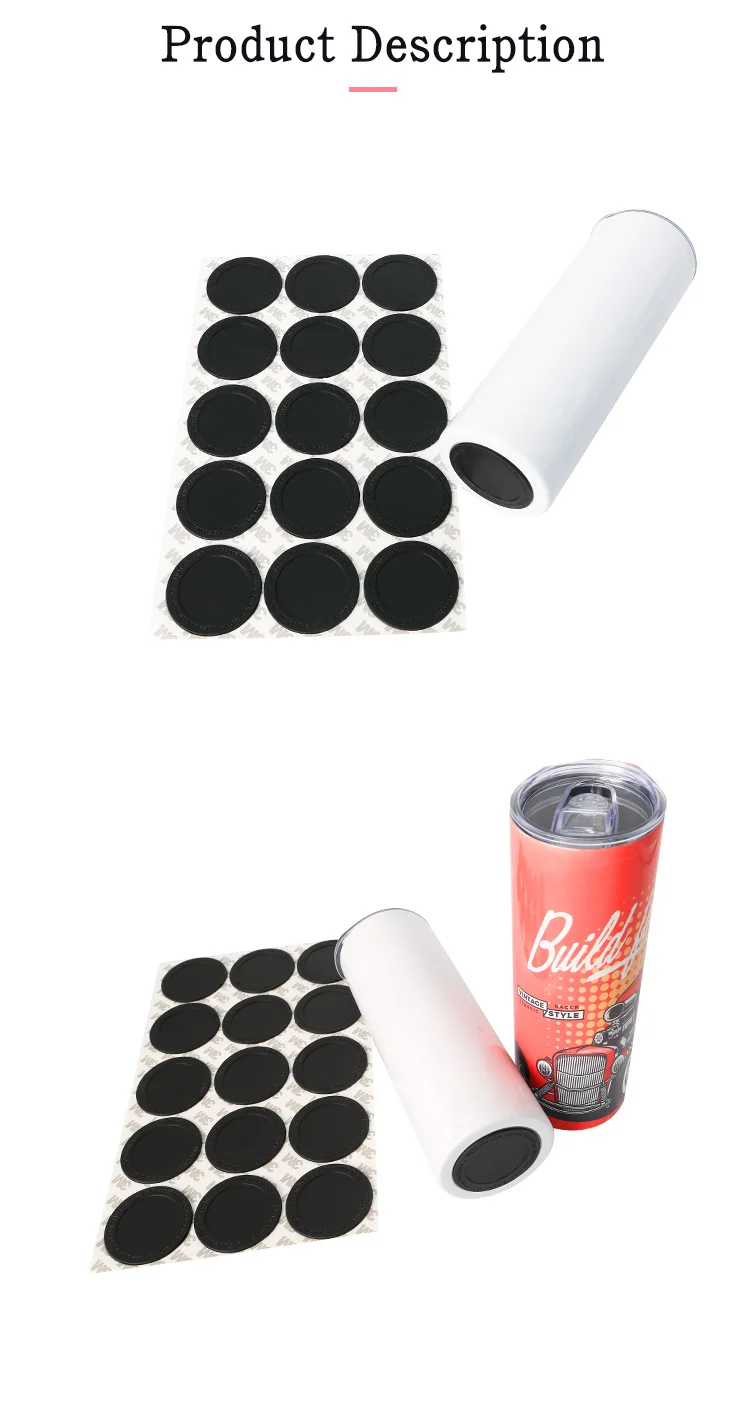 Wholesale 50mm 3M Silicone Pad Rubber Bottom 20 Oz/30 oz Skinny ...