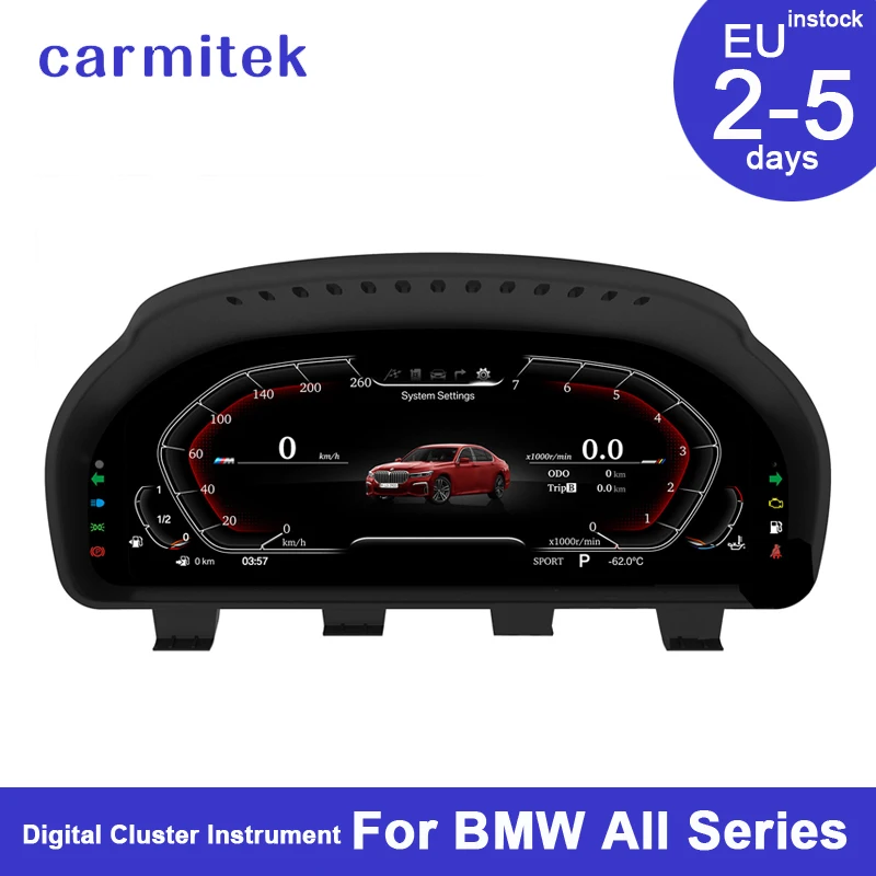Digital Dashboard Panel Instrument Cluster Speedometer For Bmw 3 5 6 7 ...