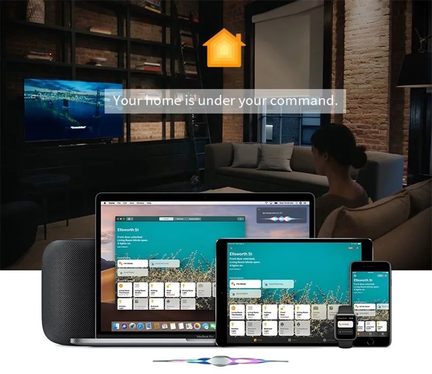 Apple Homekit Remote Control Lanbon L8 WIFI MESH LCD Smart Switch