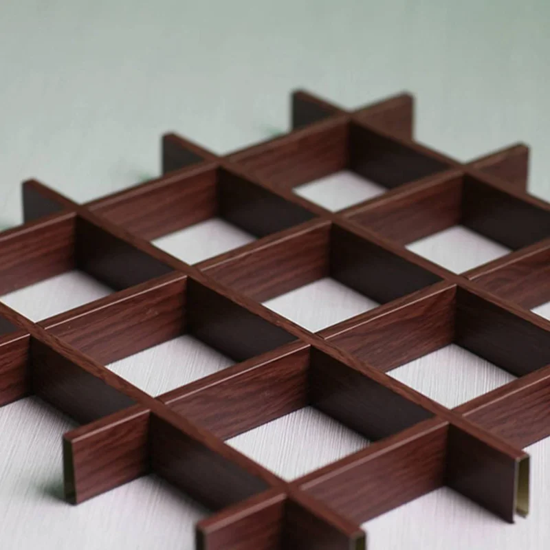 Aluminum Open Grid Suspended Ceiling Tile & Metal Aluminum Baffle/false ...