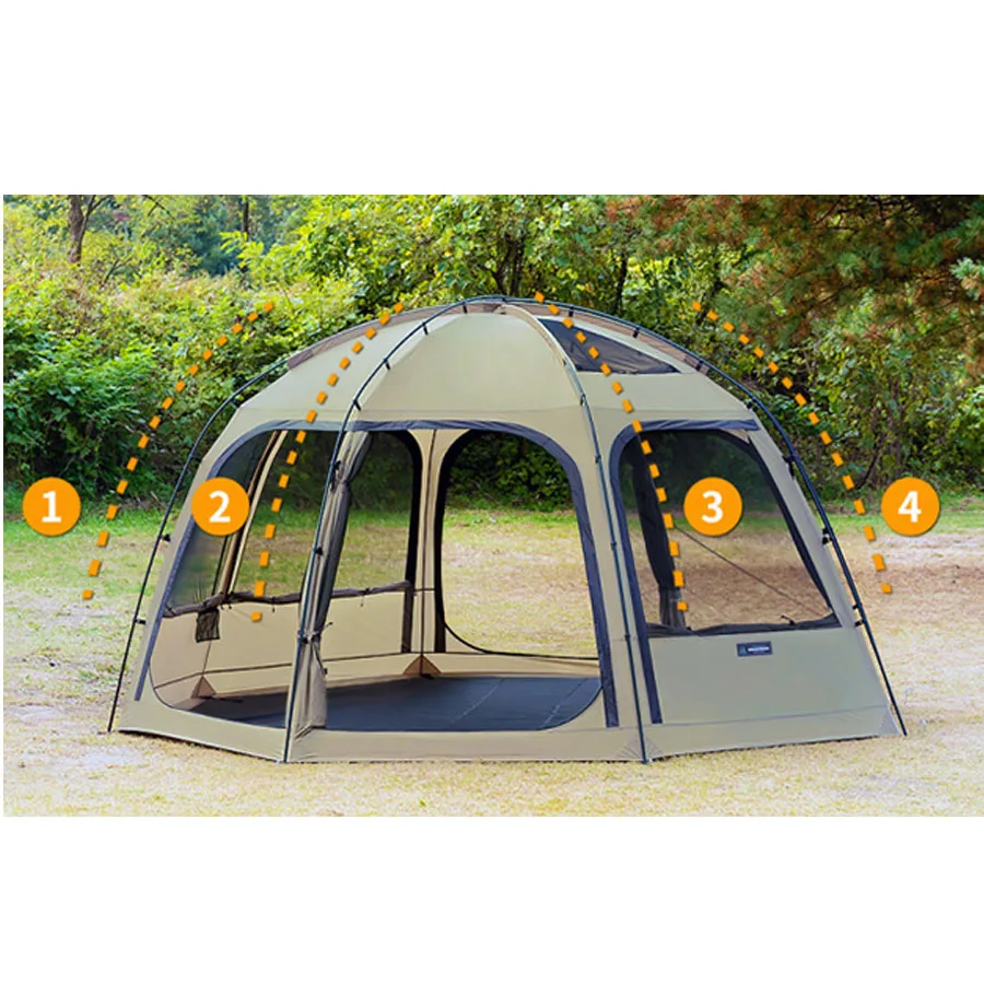 Hemisphere Half Ball Tent - Cozy Camping for 3-5 People