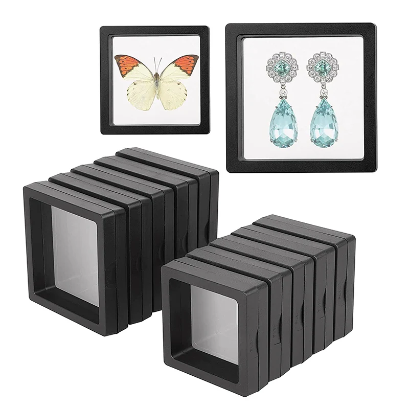 Romi Custom 3D Membrane Clear Transparent Floating Frame Packaging Case ...