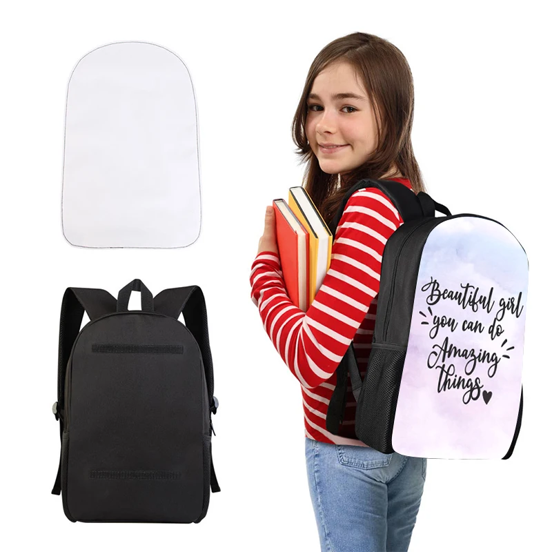 Custom Design Logo 13" Sublimation Blank Kids Children School Backpack ...